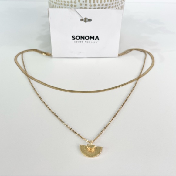 Sonoma | Jewelry | Nwt Sonoma Gold Bohemian Double Layers Necklace | Poshmark